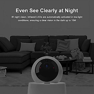 SONOFF 1080P HD Indoor Camera, Smart WiFi Home Security Camera with IR Night Version, Motion Detection, 2-Way Audio, Phone APP Control, Baby Monitor, Cloud Storage, GK-200MP2-B