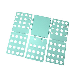 NuRcix Plastic Folding Helper Easy And Fast Folding Boards Folding Board T Shirt Clothes Folder Laundry Organizer For Kid And Adult To Fold Clothes (Green)