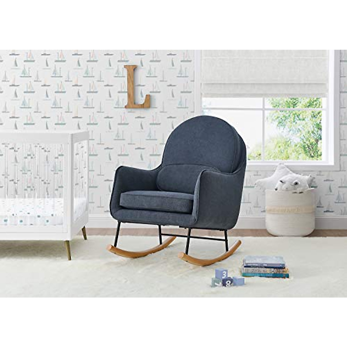 Delta Children Rocker Ella, Slate Blue