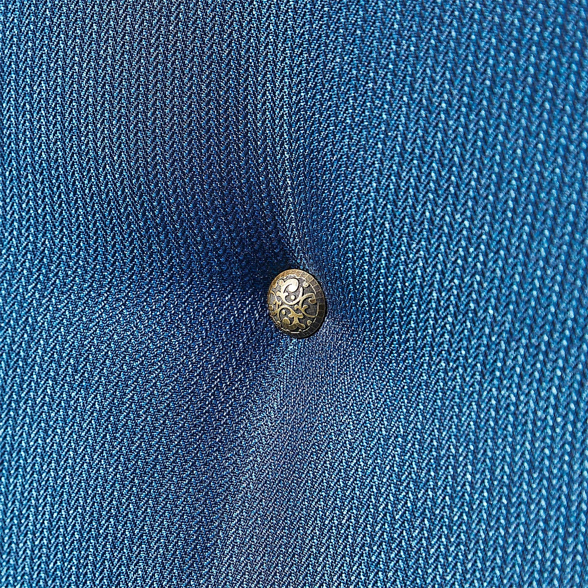 Top Space Bistro Table Set Patio Conversation Set Bar Stools,Metal Outdoor Furniture with 2 Chairs and 1 Coffee Table (Blue)