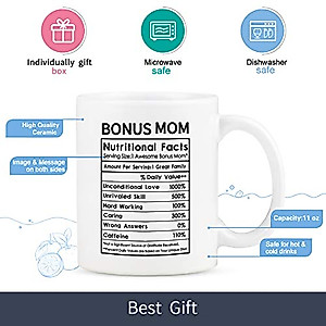 Mom Coffee Mug Mom Nutritional Facts Mugs for Mom from Daughter Son Funny Mom Coffee Mug for Mom for Women Mom Coffee Cups 11 Oz White