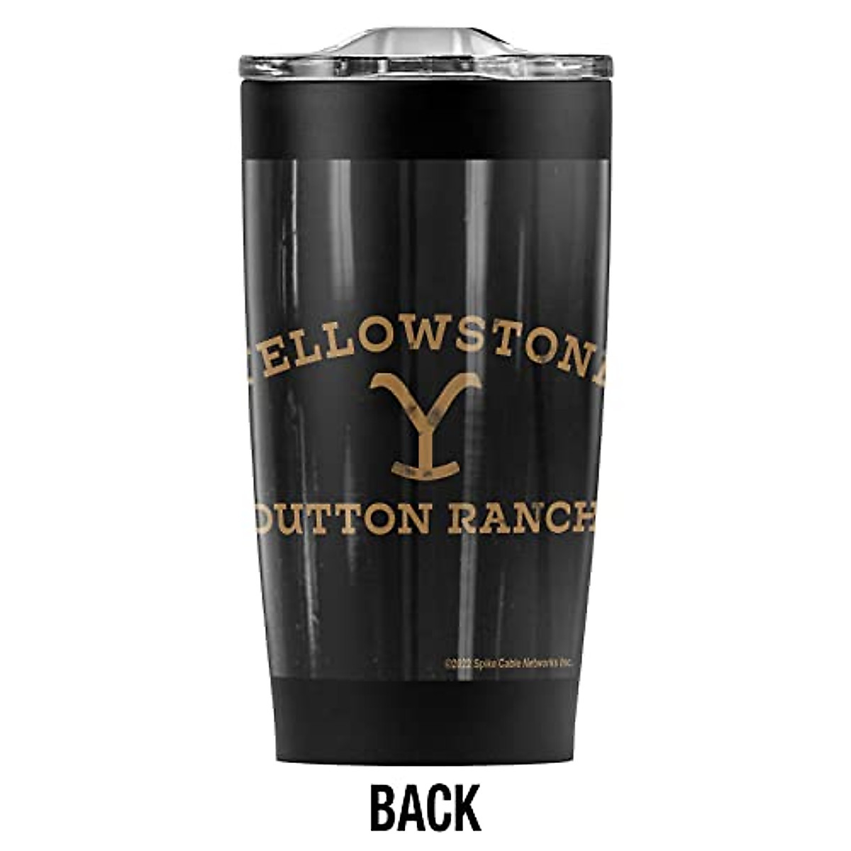 Yellowstone OFFICIAL Yellowstone Arched Logo Stainless Steel 20 oz Travel Tumbler, Vacuum Insulated & Double Wall with Leakproof Sliding Lid