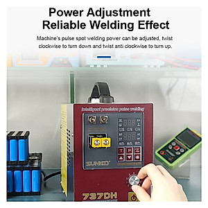 Spot Welder Welding Equipment + Mobile Welding Pen Foot Pedal Controlled Or Automatic Induction Time-Lapse Spot Welding Function