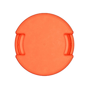 SPARTA Bronco Waste Container Trash Container, Round Trash Bin for Disposal, 10 Gallons, Orange