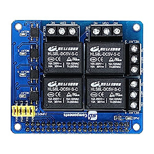 PiRelay EXPANSION BOARD FOR RASPBERRY PI Raspberry Pi A+/B+/2B/3B/3B+ Loads up to 240VAC/7A,125VDC/10A by SB Components