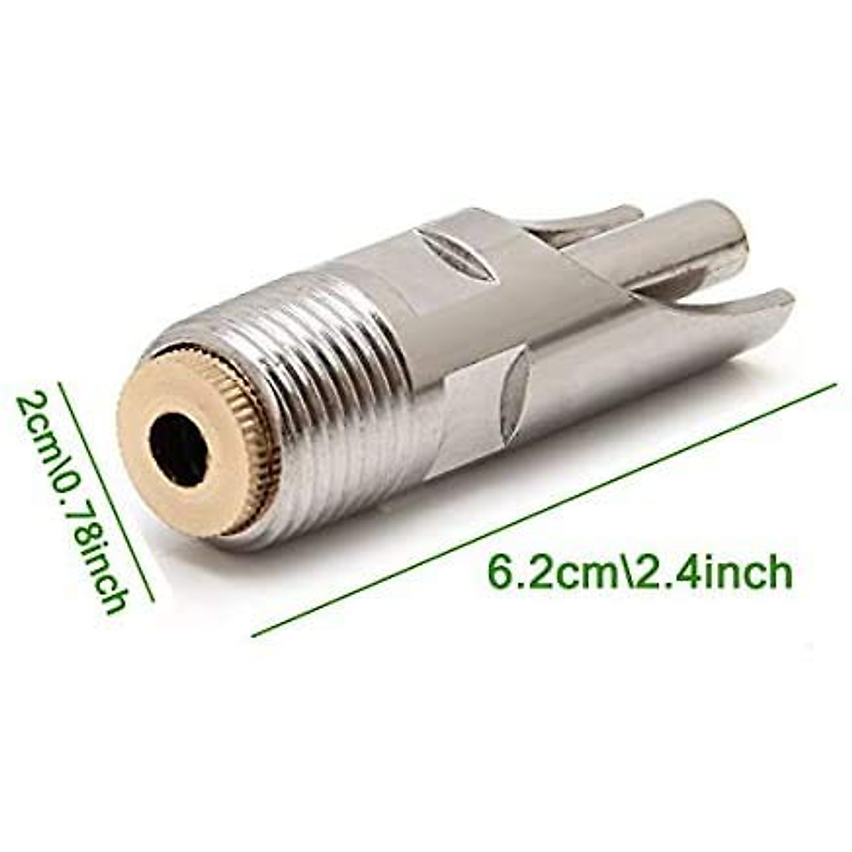 MIZORLIE Stainless Steel Pig Waterer,NPT 1/2" Automatic Pig Nipple Drinker Feeder Waterer(Pack of 5)