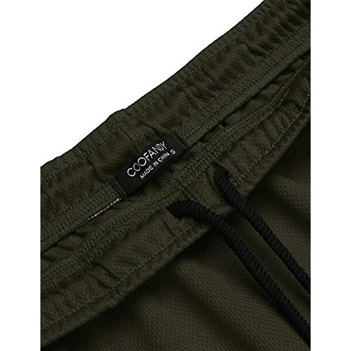 COOFANDY Men's 3 Pack Gym Workout Shorts Mesh Weightlifting Squatting Pants Training Bodybuilding Jogger with Pocket,Black/Army Green/Navy Blue,Medium