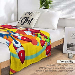 Cartoon Blanket Suitable for Sofa Living Room Warm and Soft for Boy Girls Teens Adult A Good Choice for Gifts