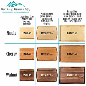 Blue Ridge Mountain Gifts Personalized Tree of Life Cutting Board - Custom Laser Engraved Wood Chopping Board- Great for Father's Day Wedding, Anniversary, Birthday, and more - 3 Wood Types & Sizes