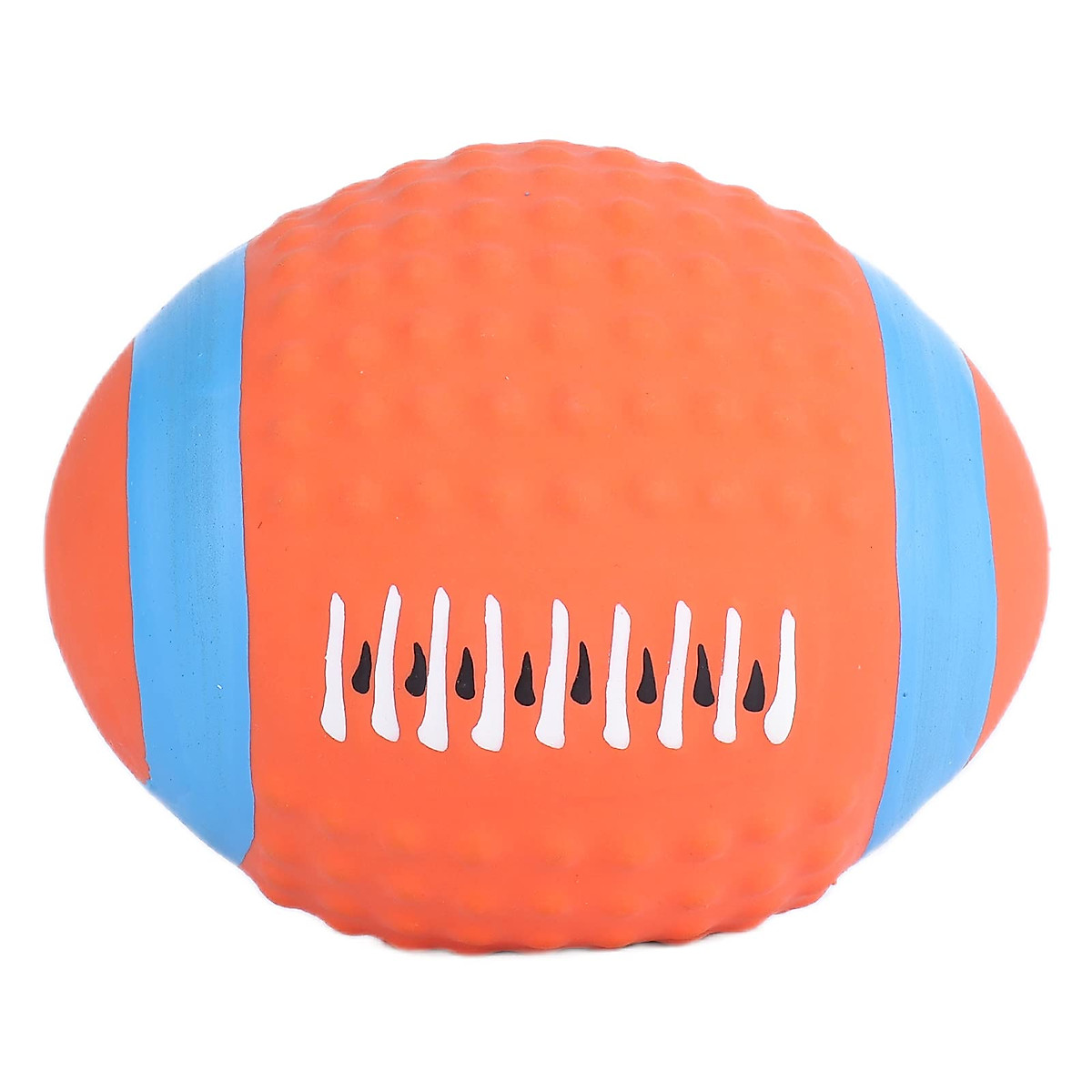 ZYLLZY Rugby Chew Toy Balls, Bite Resistant Chewing Molars Training Squeaky Toy, Pet Rugby Toys for Cats and Dogs