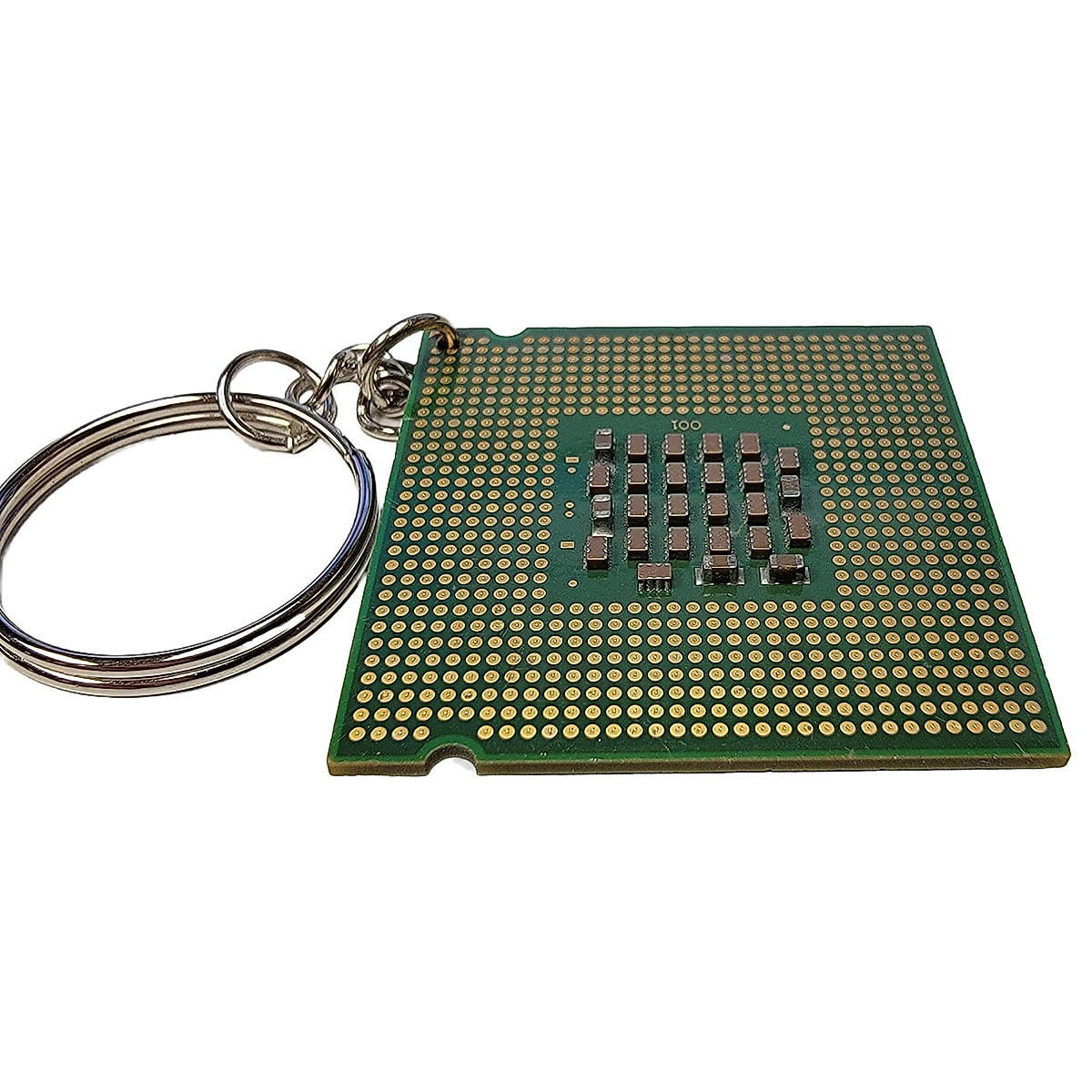 TekJuic The Ultimate Geek Accessory - Recycled CPU Processor Keychain Made from Reclaimed Computer Parts