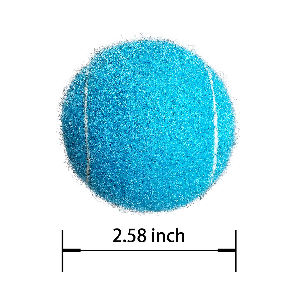 HPWFHPLF Tennis Balls, 15 Pack Practice Tennis Balls for Beginners, Training Playing Tennis Balls for Dogs, Come with Mesh Carry Bag (Blue)