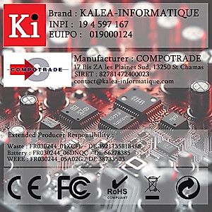 KALEA-INFORMATIQUE M2 NGFF NVMe M Key Adapter to Replace SSD 22+34 Points of a MAC Pro A1708 (Years 2016 and 2017)