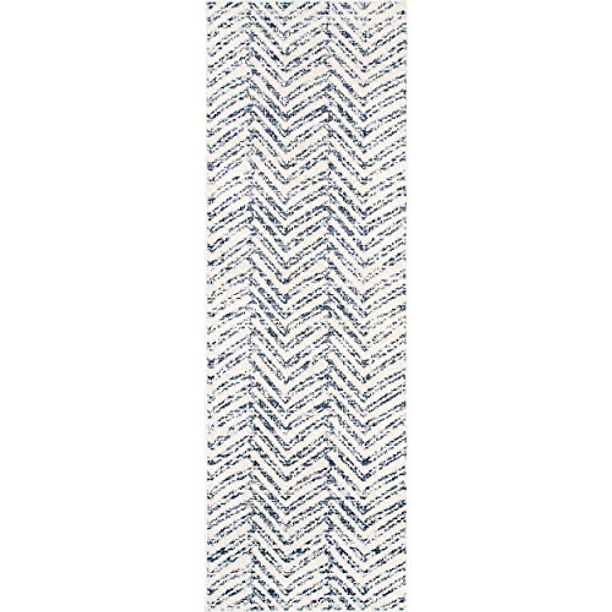 nuLOOM Rosanne Geometric Runner Rug, 2' 6" x 12', Blue