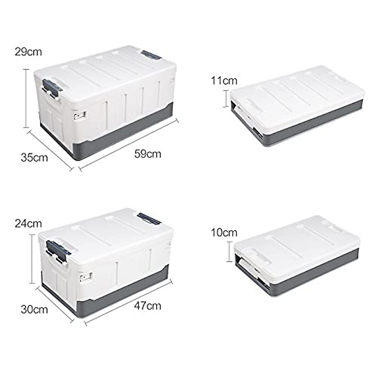 WDBBY Car Trunk Storage Box Car Storage Box Trunk Storage Box Artifact Car Decoration Supplies (Size : 59cm)