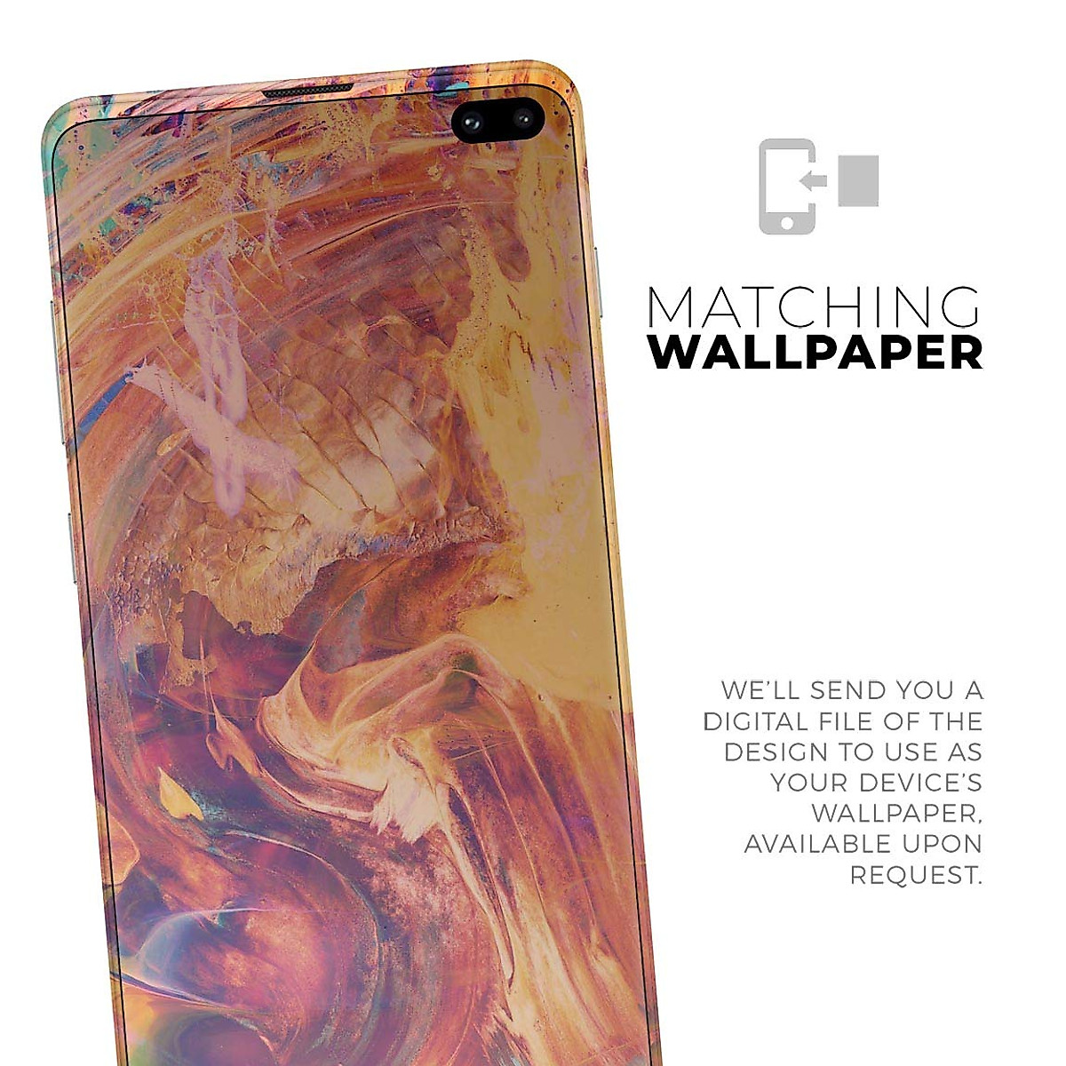 DesignSkinz Liquid Abstract Paint Remix V70 Protective Vinyl Decal Wrap Skin Cover Compatible with The Samsung Galaxy S20 (Screen Trim & Back Glass Skin)