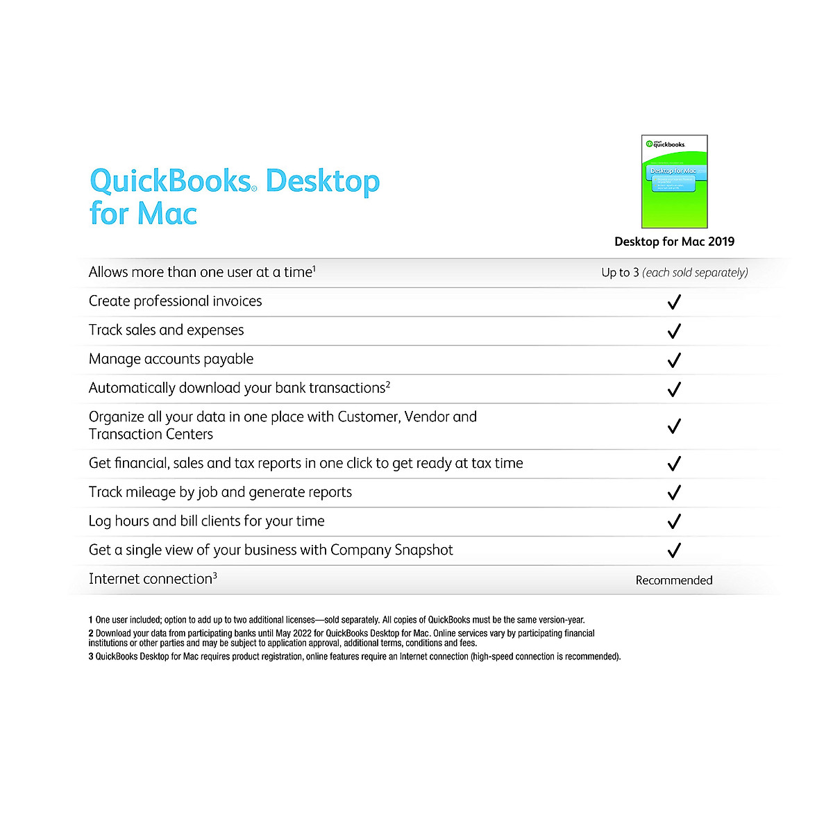 [Old Version] QuickBooks Desktop For Mac 2019 [Mac Disc]