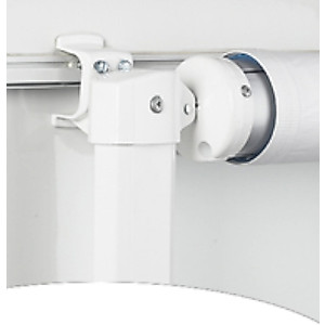 Carefree 961501WHT Fiesta White with Matching White Casting Universal Manual RV Awning Arms Set (68"-81" floorline to awning rail)