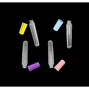 12Pcs Clear Plastic Felting Sewing Needles Container Pin Needle Storage Tubes Bottle Holder Storage Case