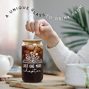 Book Lovers Gift Ideas - Christmas Gifts for Book Lovers - Book Lovers Gifts - Gift for Book Lover Women - Book Worm, Book Club Gift Ideas - Xmas Gift for Readers and Book Lovers - 20 Oz Can Glass