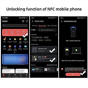 Rixiang Electronic Cabinet Lock, Smart NFC RFID Locks, Hidden DIY Cabinet Lock with Slide Latch Lock for Double Door Cabinet Drawer Wooden Cupboard