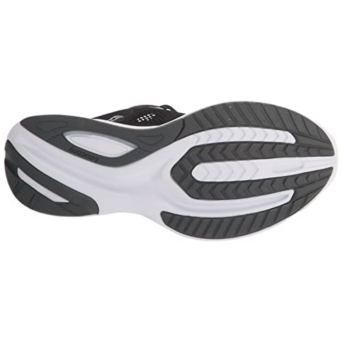 Saucony Women's Guide 15 Running Shoe, Black/White, 8