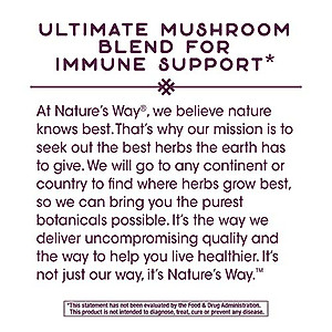 Nature's Way Myco Defense Premium Blend Mushroom Blend for Immune Support* Vegan 60 Capsules