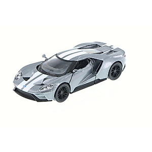 Kinsmart 2017 Ford GT, Silver 5391DF - 1/38 Scale Diecast Model Toy Car