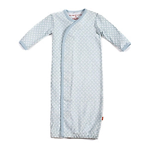 Magnificent Baby Unisex-Baby Newborn Gown, Blue Diamond, Newborn-3Months (5-12 lb)