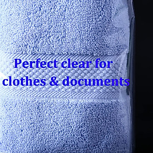 50 Count Large Heavy Clear Bag Zip Lock Storage Bags Food Picnic Travel Clothes Storage Bag 14"x18" Large Ziplock Kitchen Freezer Bag Pack of 50 Reusable