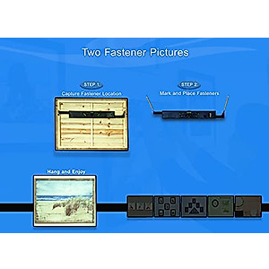 Picture Hanging Tool - The Hanging and Leveling Tool so You get it Perfect The First time. (2-Size Bundle Pack) – Use Never Measure Picture Hanging Kit to Easily Hang Pictures, Collages, and Frames!