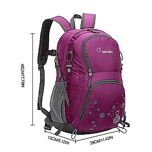 ONETOALL Cycling Backpack, Waterproof Bike Backpacks, 20L Small Hiking Travel Backpack Lightweight Daypacks for Men Women