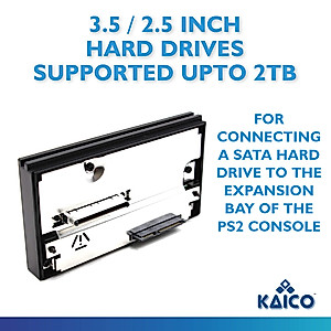 Kaico PS2 SATA Hard Drive Adapter for Sony PS2 Playstation 2- PS2 HDD Adapter paired with PS2 McBoot – PS2 Hard Drive Adapter Converter Supports Storage of up to 2TB
