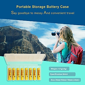 AAA Rechargeable Battery 1200mAh Triple AAA Batteries Rechargeable AAA Batteries AAA Size 8 Pack Triple A Batteries 1.2V Triple A Battery High Capacity 3a Batteries NiMH AAA Rechargable Batteries