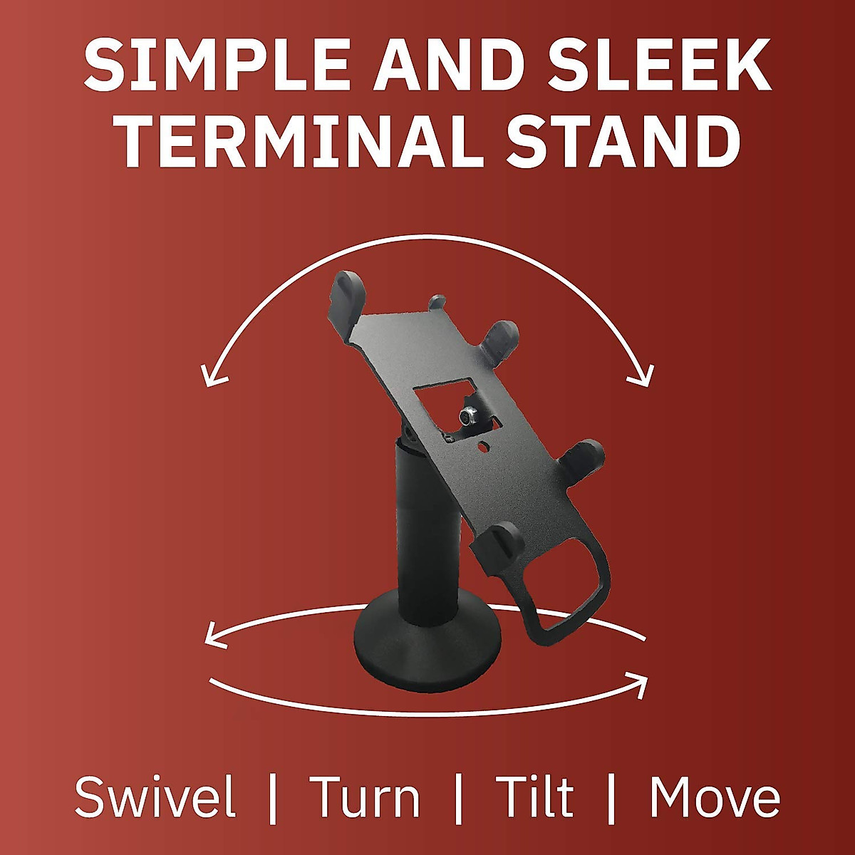 Discount Credit Card Supply DCCStands Swivel and Tilt Pax S300 & SP30 Terminal Stand, Screw-in and Adhesive
