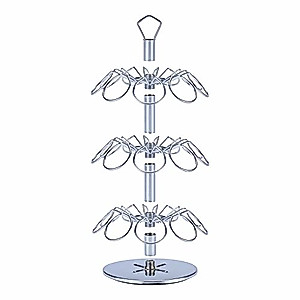 Rice rat K cup Holder Storage Coffee Capsules Pod Holder Carousel 3 Tier Compatible with 27 K-Cup Pods