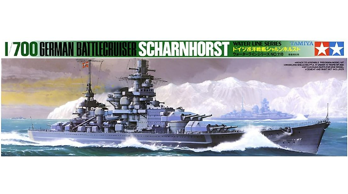 Tamiya Cruiser Scharnhorst Model - Perfect for Collectors