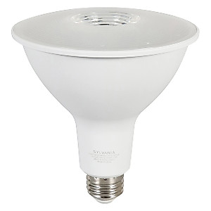 SYLVANIA LED Flood PAR38 Light Bulb, 90W Equivalent, Efficient 13W, 10 Year, 1175 Lumens, Medium Base, Dimmable, 5000K, Daylight - 2 Pack (79736)