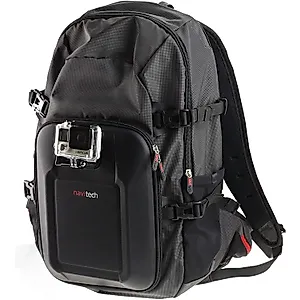 Navitech Action Camera Backpack & 18-in-1 Accessory Combo Kit with Integrated Chest Strap - Compatible with DragonTouch Vision 3 Pro Action Camera