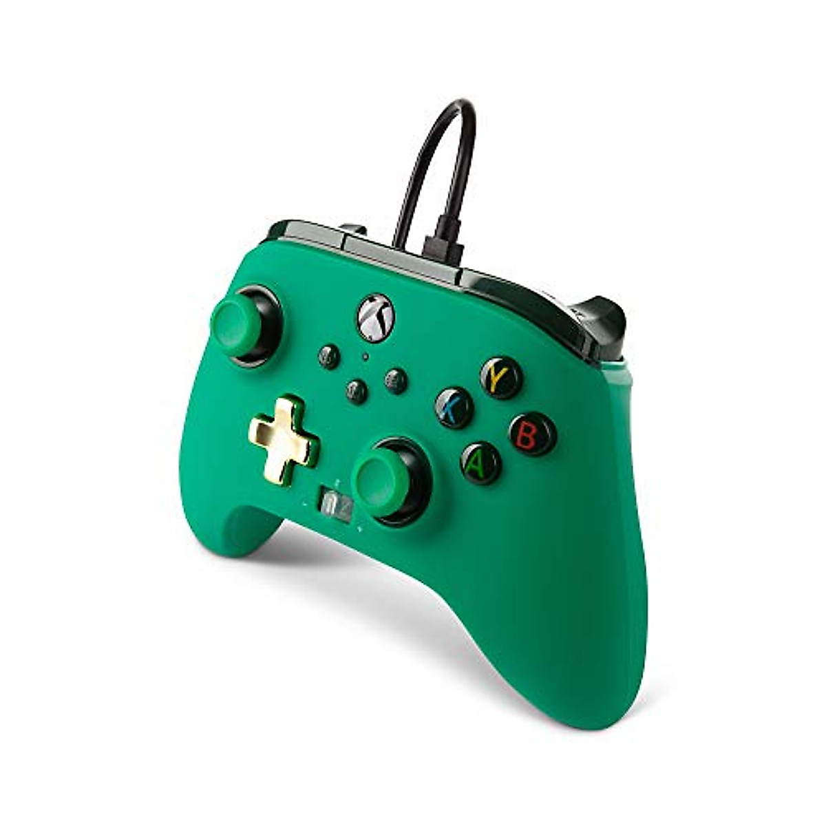 PowerA Enhanced Wired Controller for Xbox Series X|S - Green, Gamepad, Wired Video Game Controller, Gaming Controller, Works with Xbox One - Xbox Series X