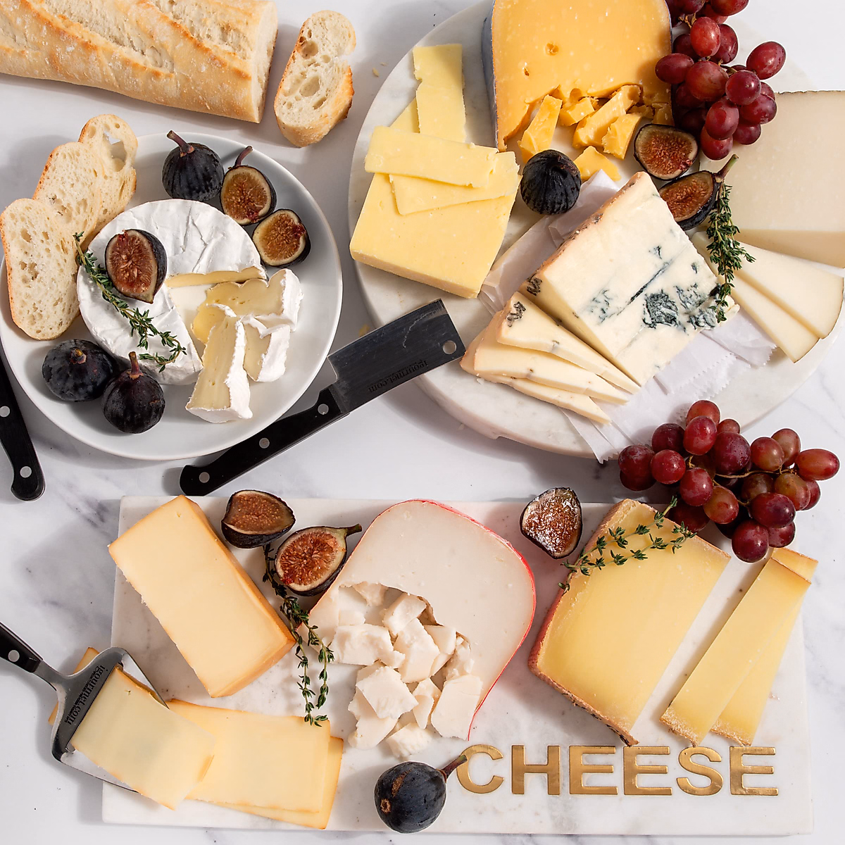 igourmet Cheese Sampler - Our Royal 8-Cheese Assortment contains Blue Cheese, Goat Cheese, Nutty, Smoked, Tangy, Spanish Cheese, Goat Cheese, Creamy, and Swiss