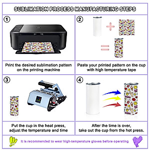 AiHeart 16oz Kids Sublimation Straight Skinny Tumblers,6pack Stainless Steel Blanks Bulk,Double Wall Vacuum Tumblers with Shrink Wrap Films and Straws,Great DIY Gift for Kid and Toddler