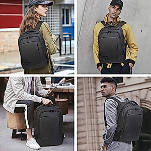 Monsdle Extra Large 50L Travel Laptop, Anti Theft Backpacks with USB Charging Port, Travel Backpacks Business Work Bag 17.3 Inch College Computer Bag for Men Women