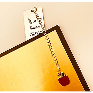 Teacher Bookmark Gift from Student Teachers Appreciation Week GIF Bookmarks for Teachers Appreciation Thank You Gifts for Teachers Book Lovers Christmas Birthday Gifts