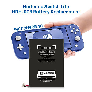 HDH-003 Battery Replacement [4800mAh], Compatible with Nintendo Switch Lite Console Handhold HDH-001 Upgrad Battery Nintendo Switch Battery Replacement DIY Repair Tool Kit