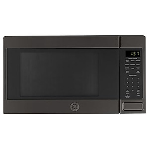 GE JES1657BMTS Microwave Oven, Black Stainless Steel, 13.625 in