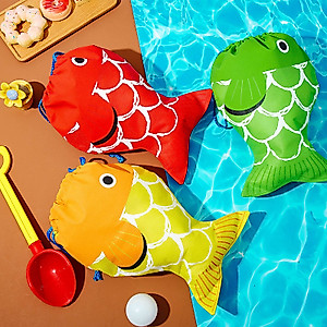 Weewooday Little Fisherman Drawstring Backpack Bag Fishing Party Favor Boys Girl Party Supplies Camping Favor Goody Treat Bag (16 Pieces)