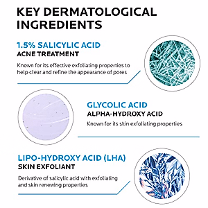 La Roche Posay Effaclar Salicylic Acid Acne Treatment to Minimize Pores, Clear Acne Blemishes and Post Acne Marks