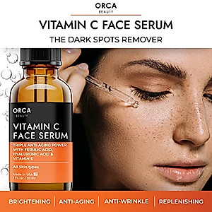 Vitamin C Serum For Face with Hyaluronic Acid Vitamin C Skin Serum Vitamin C Face Serum, Serum Vitamina C Para El Rostro Serum - Face Vitamin C Serum, Vitamin C Facial Serum, Vit C Serum