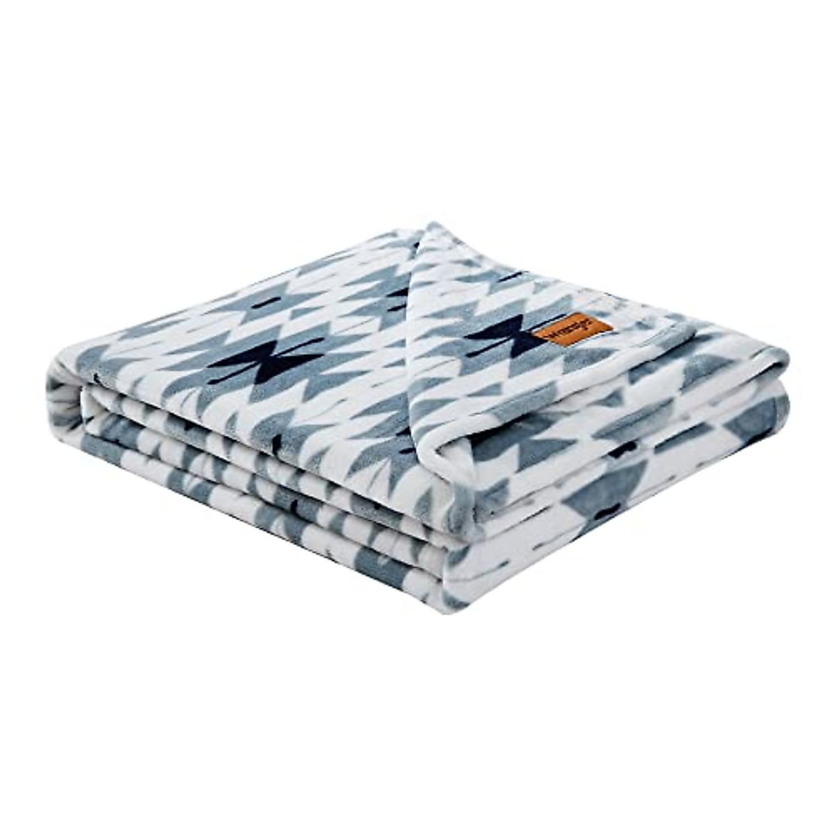 Wrangler - Throw Blanket, Ultra Soft Plush Fleece Blanket (Navajo Blue, Oversized Throw) 50 x 70